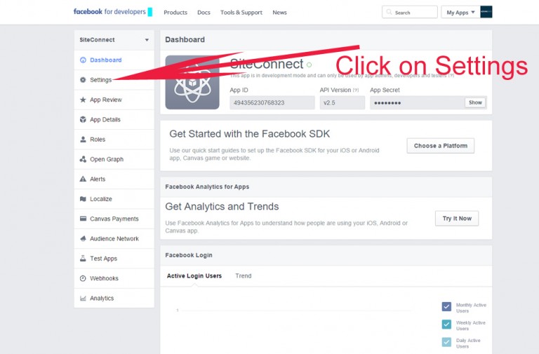 Adding FaceBook Register